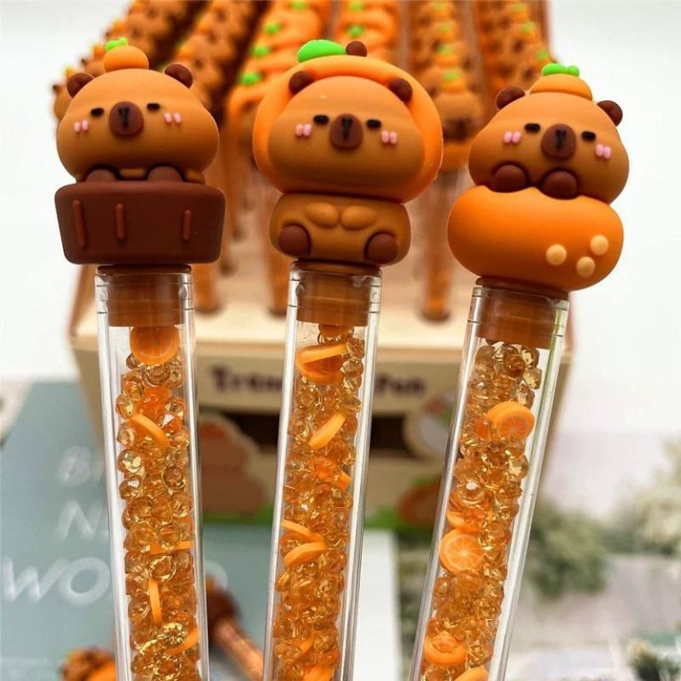 Lapiz capibara diseño con naranja – Productos papeleria kawaii al por ...