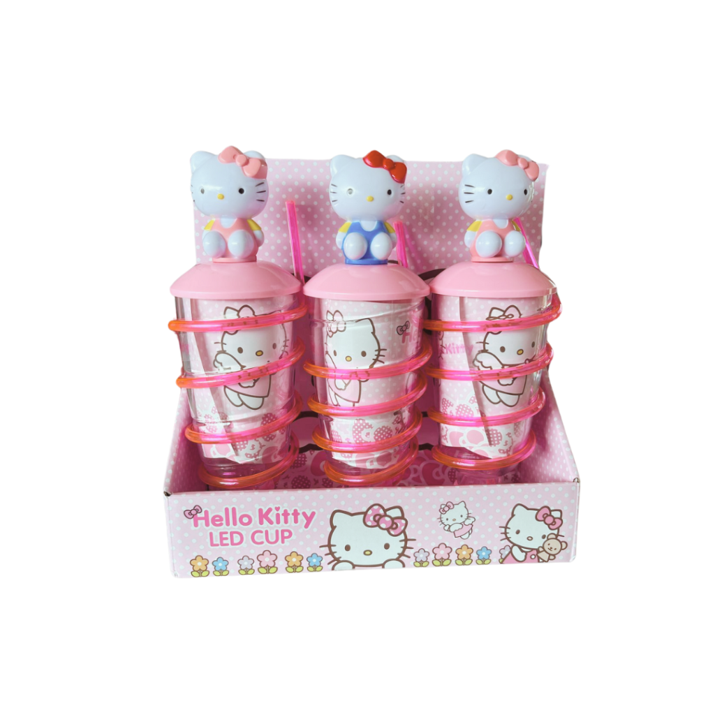 Vaso Hello kitty con bombilla y luz – Productos papeleria kawaii al por ...
